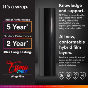 ESSMO PET Liner Super Gloss Ruby Star Red Like Paint Vinyl Wrap Sticker ...