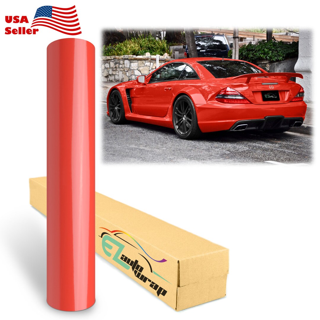 Gloss Glossy Red Vinyl Wrap Sticker Decal Bubble Free Air - Etsy
