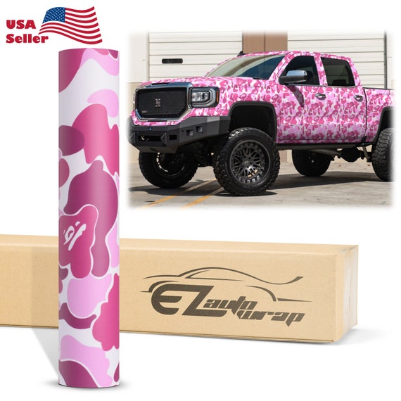 Camouflage Ape Pink Vinyl Wrap Sticker Decal Bubble Free Air - Etsy