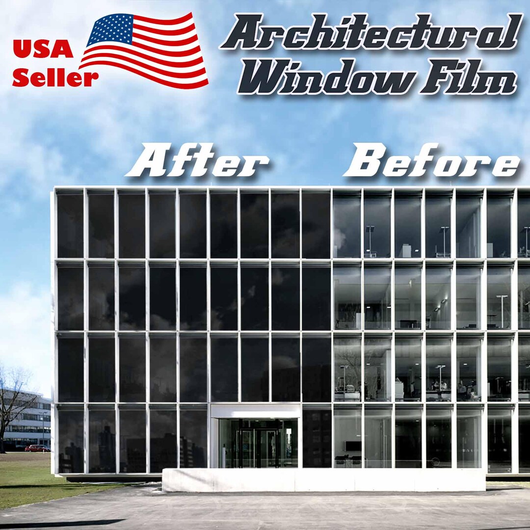 Window Tint Film Black Smoke VLT 5% UV Heat Reflective Rejection Home ...