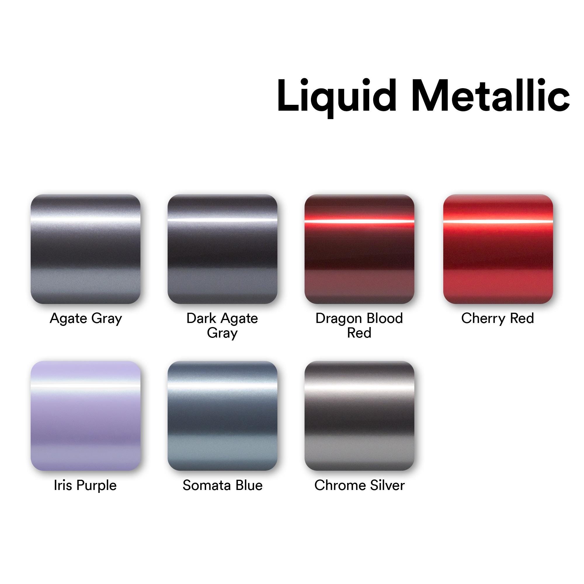 Liquid Metallic Cherry Red Gloss Like Paint Vinyl Wrap Sticker Decal ...