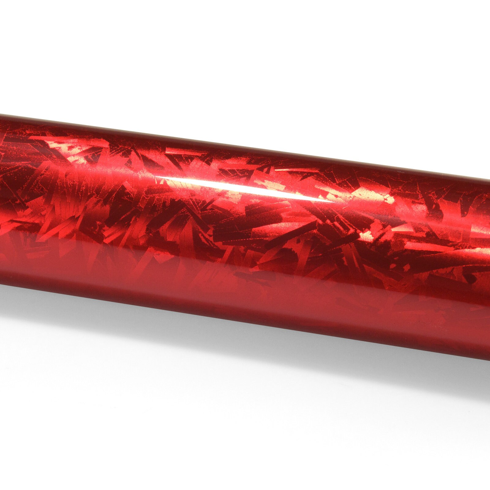 24K Chopped Forged Carbon Fiber Gloss Red Vinyl Wrap Sticker Decal ...