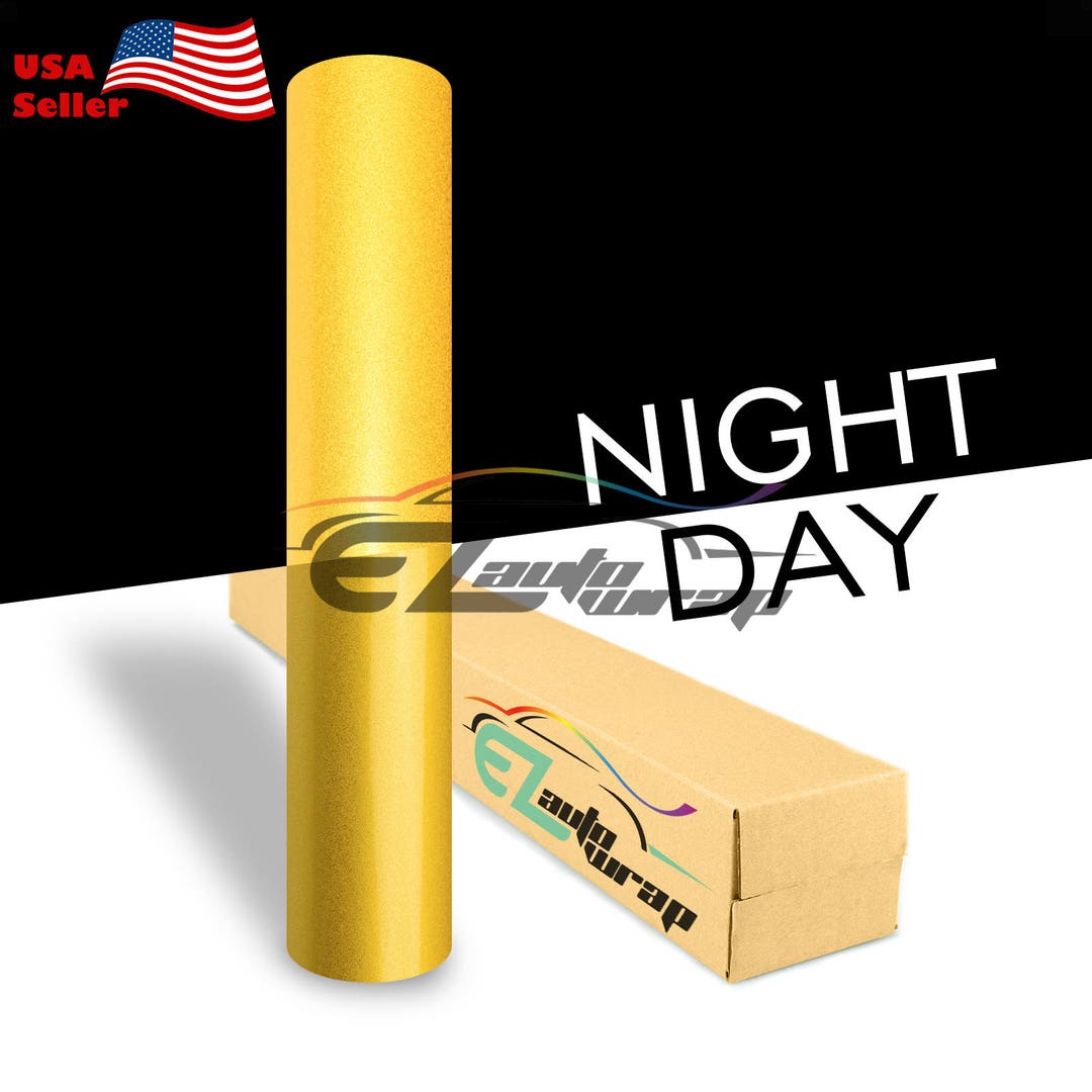 Reflective Yellow Vinyl Wrap Sticker Decal Graphic Sign Craft - Etsy