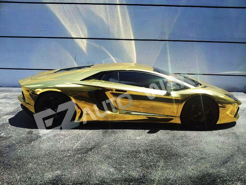 Chrome Mirror Gold Vinyl Wrap Sticker Decal Film Sheet DIY | Etsy