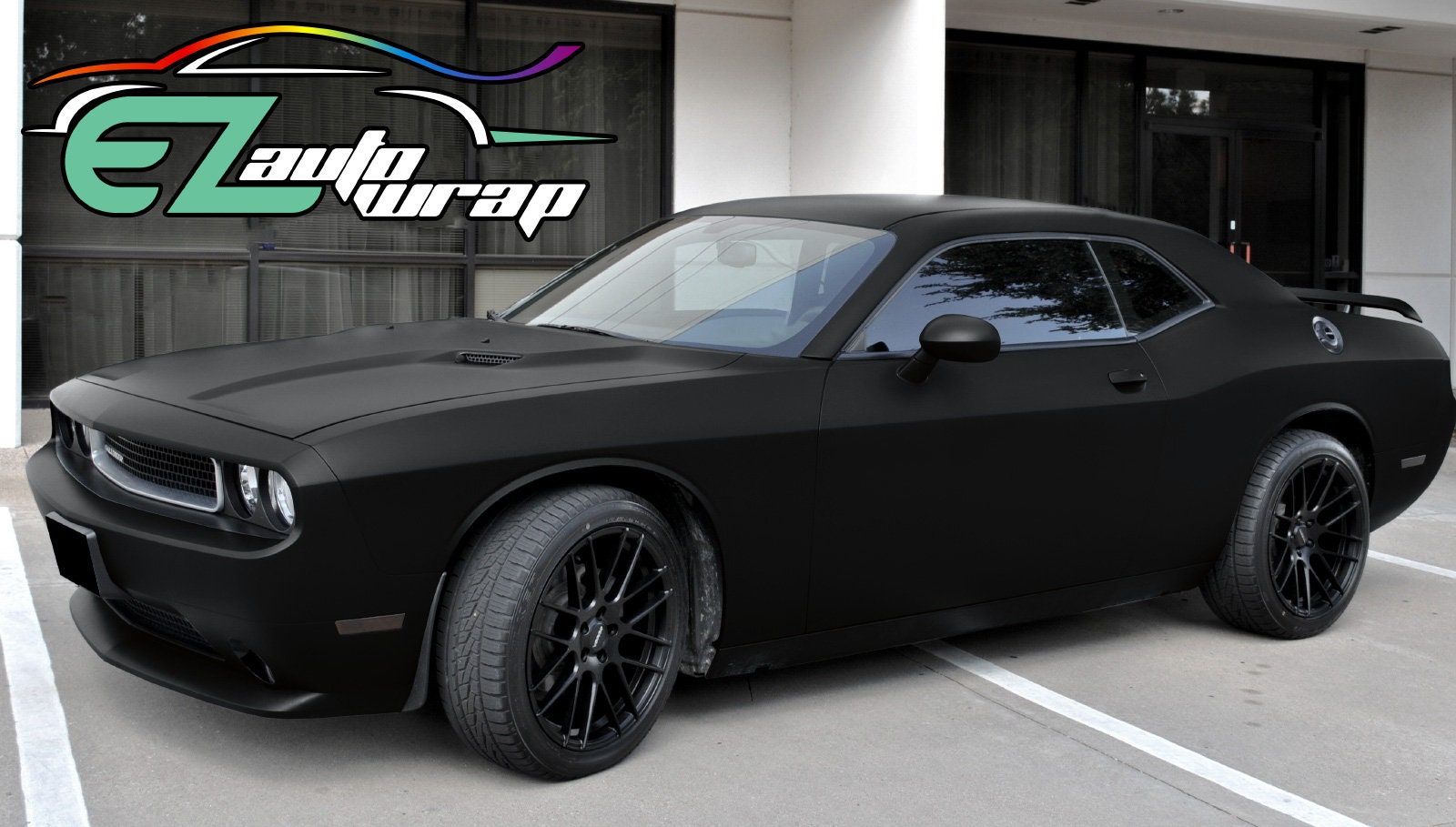 Dodge Challenger Matte Black Wrap