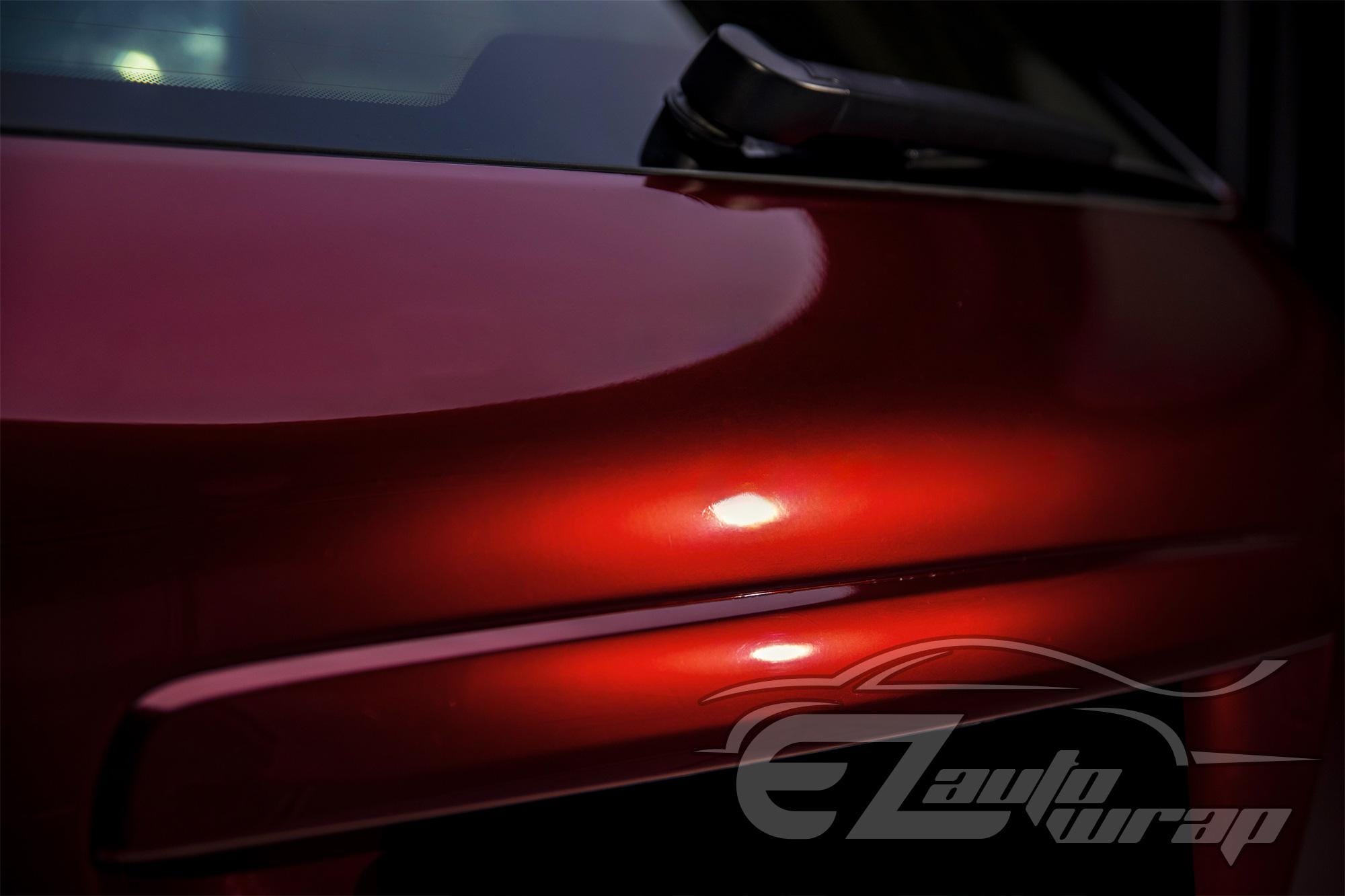Liquid Metallic Cherry Red Gloss Like Paint Vinyl Wrap Sticker Decal ...