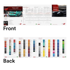 Oracal Orafol 970RA Rapidair Booklet Swatch Book Color Chart Guide ...