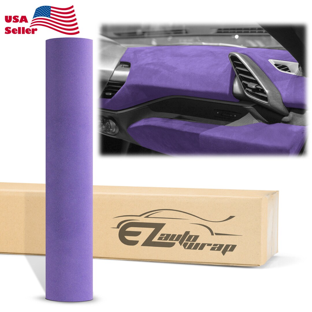 Velvet Purple Suede Texture Vinyl Wrap Sticker Decal Upholstery ...