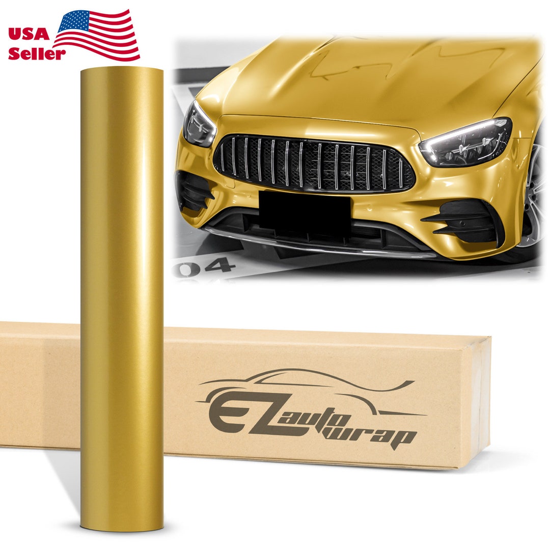 High Gloss Glossy Gold Vinyl Wrap Sticker Decal Bubble Free - Etsy
