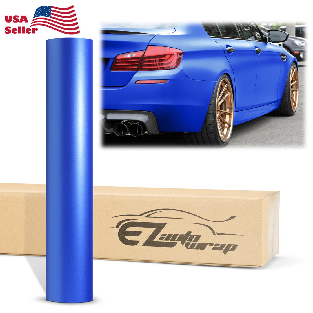 Matte Flat Metallic Blue Vinyl Wrap Sticker Decal Bubble Free Air ...