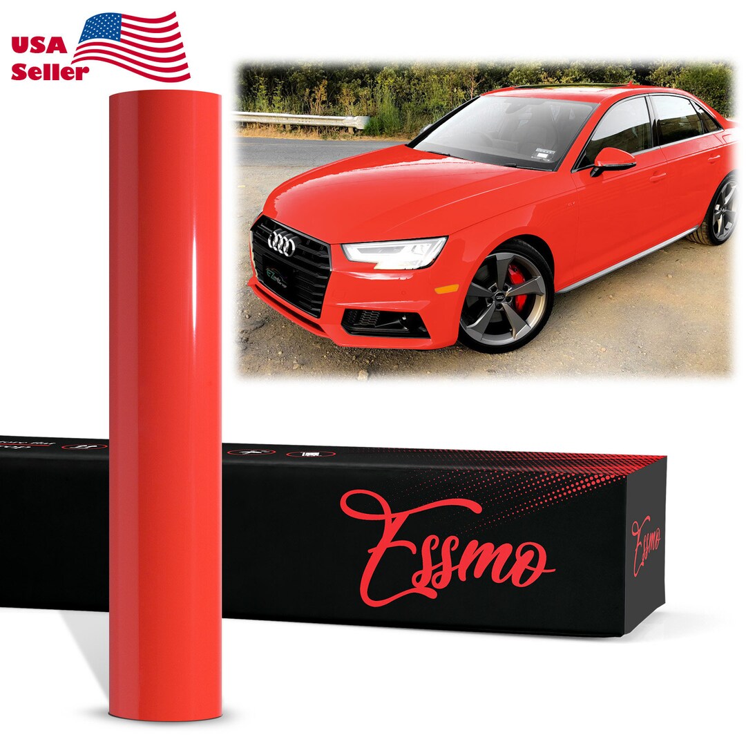 ESSMO TPH PPF Gloss Racing Red Paint Protection Film Clear Bra ...