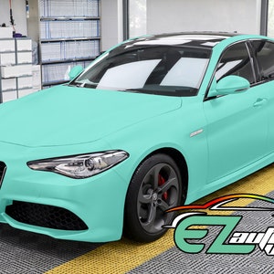 Matte Flat Teal Vinyl Wrap Sticker Decal Bubble Free Air Release Car ...