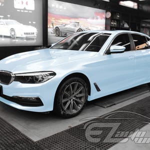 Gloss Pearlescent Baby Blue Vinyl Wrap Sticker Decal Bubble Free Air ...