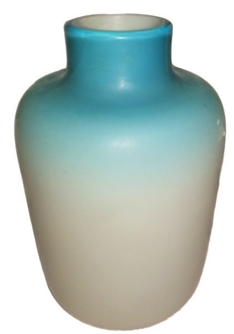 Thomas Webb Blue Cased Satin Glass Vase - Etsy