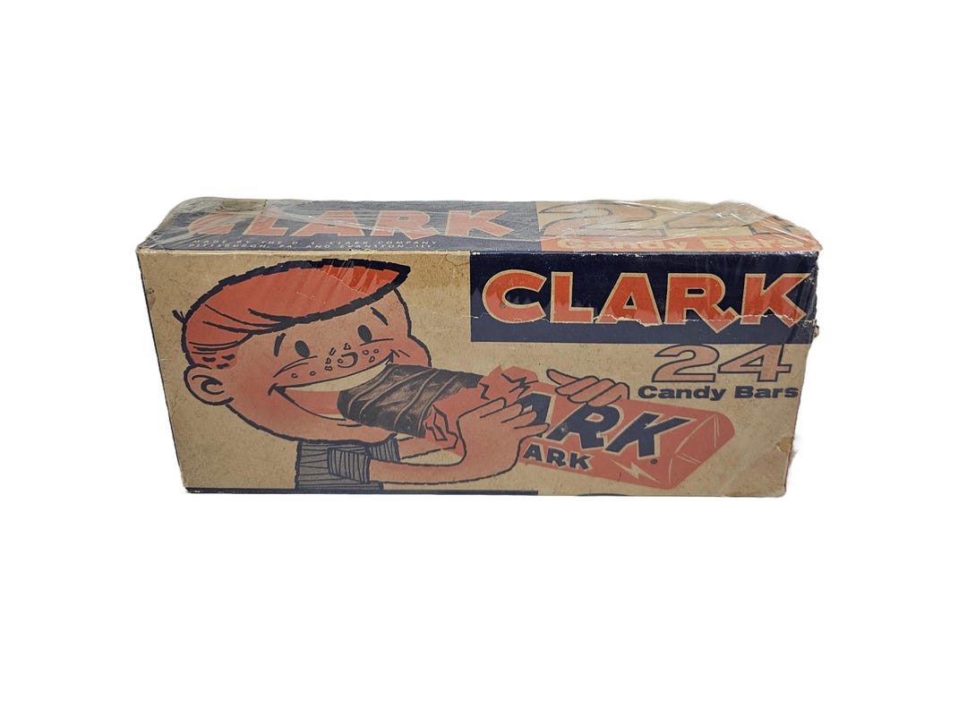 Clark Candy Bar Advertising Box 1950s Blonde Boy 24 Chocolate Bars - Etsy