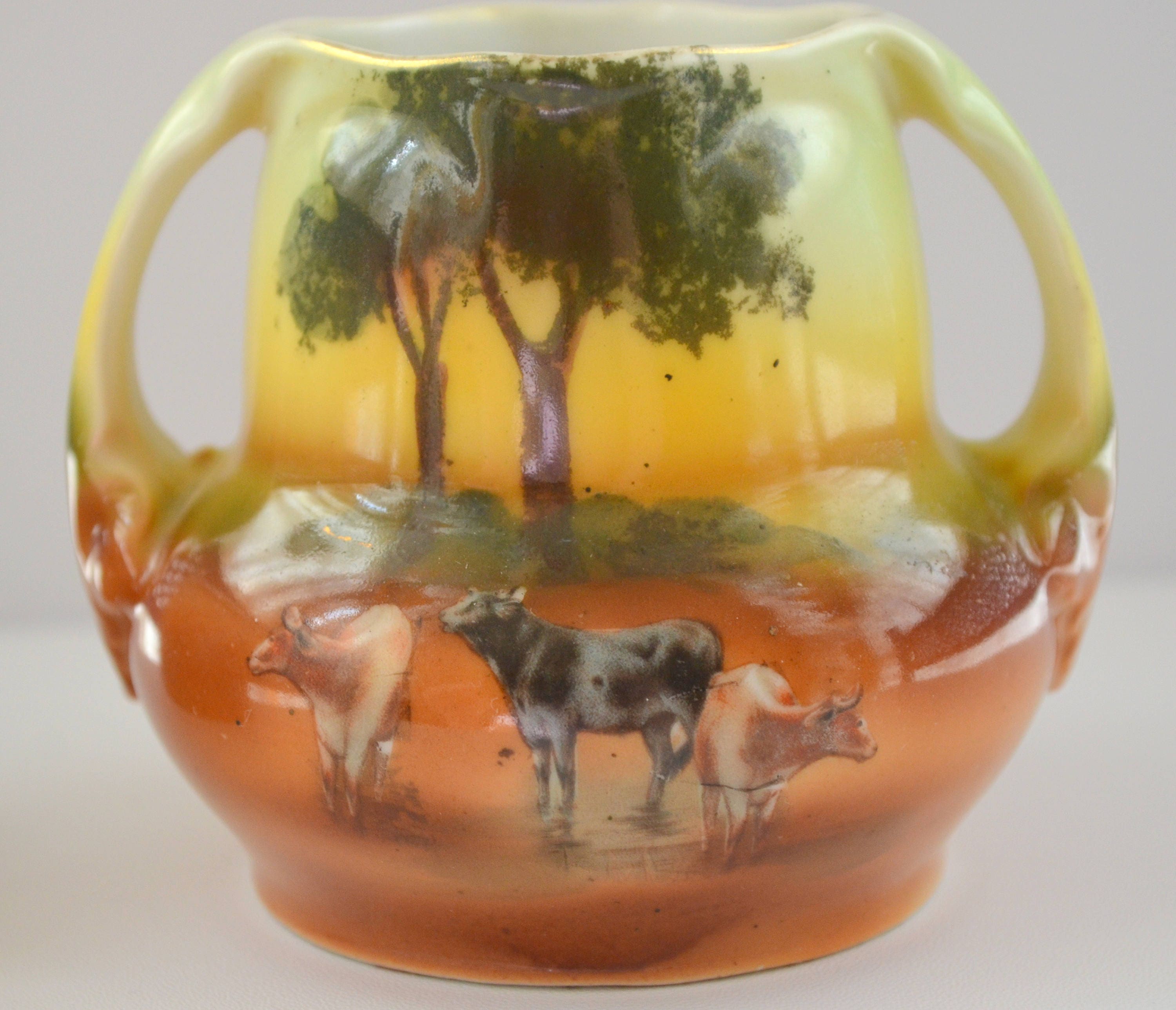 Porcelain Cow Vase - Etsy