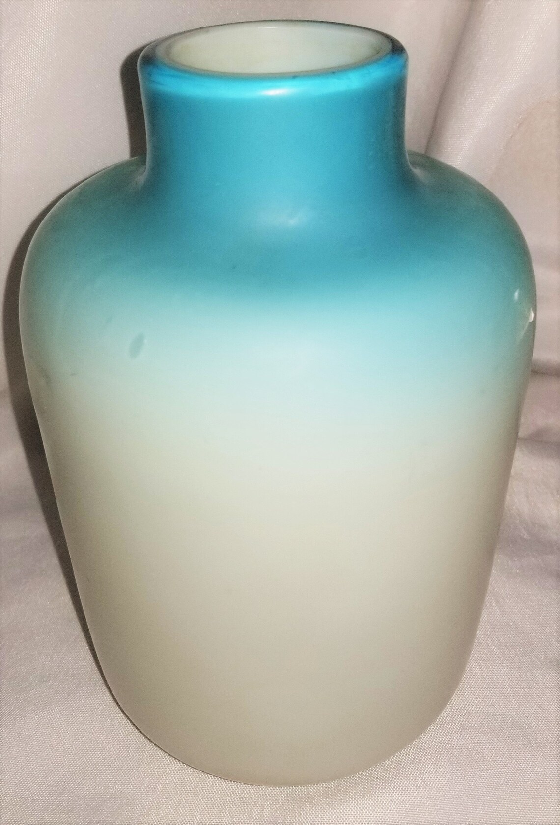 Thomas Webb Blue Cased Satin Glass Vase - Etsy