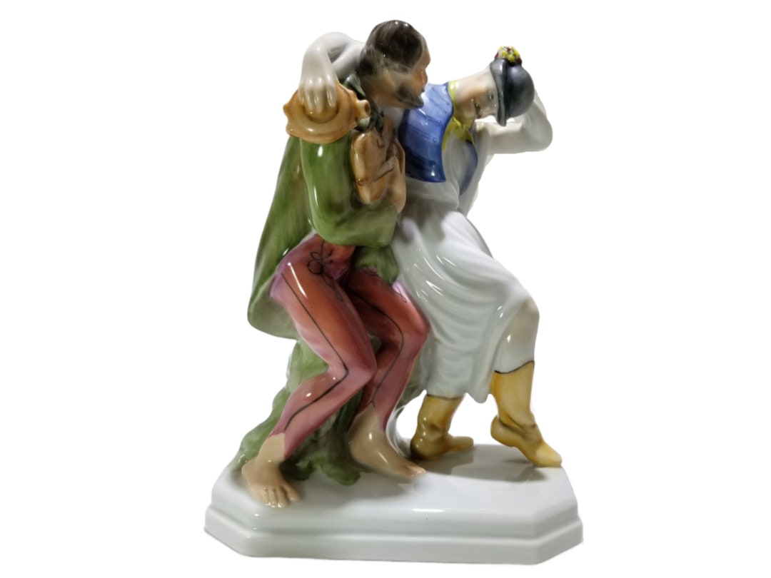 Herend Porcelain Figurine #5512 Hungarian Dancing Men Drunk Pals ...