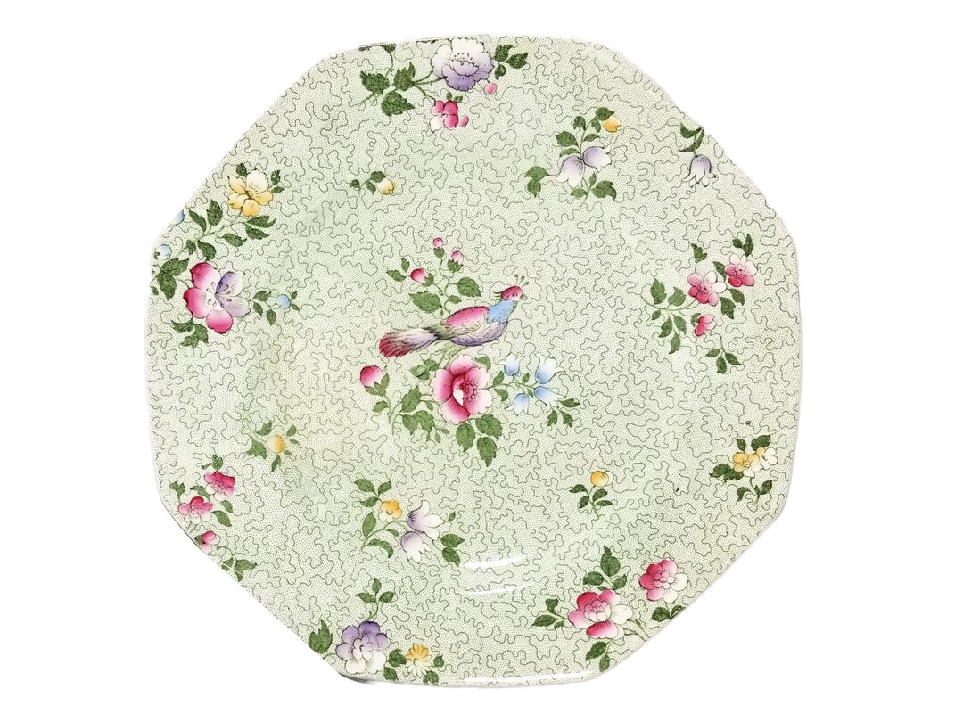 Vintage English Chintz China Plate Wessex Pattern Pheasant Bird Winkle ...