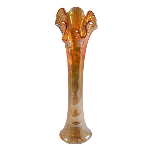 Carnival Glass Funeral Vase