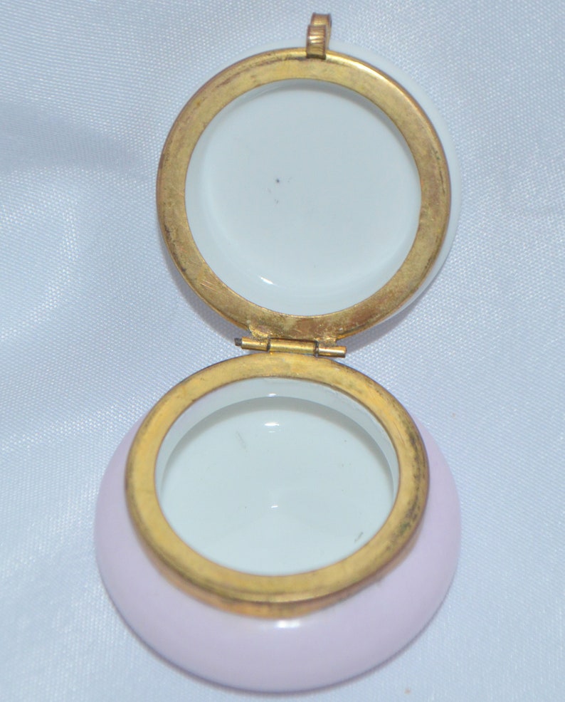 French Porcelain Patch Box Miniature Trinket Jar | Etsy