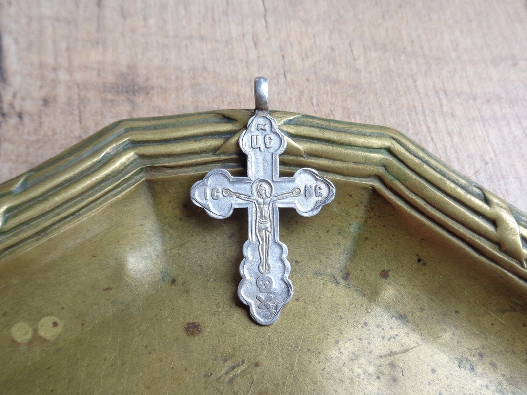 Vintage Silver Cross Imperial Russia 19th Century Russian Antique ...