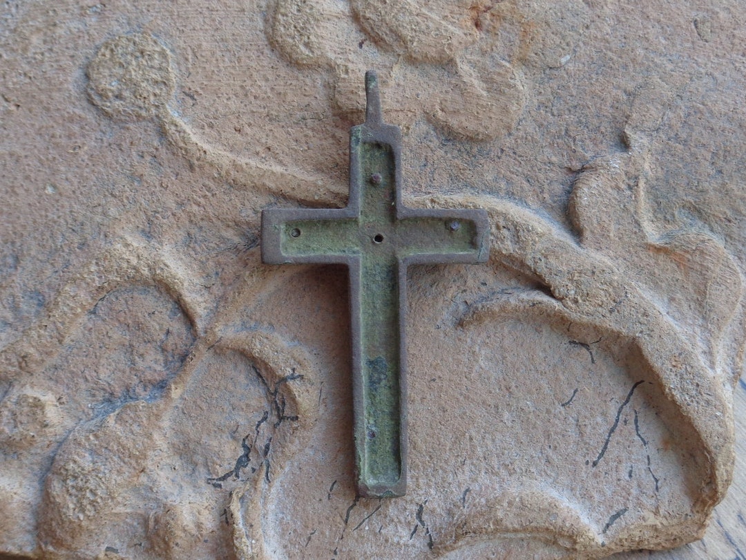 Ancient/vintage Bronze Catholic Cross 19th Century Religious Symbols ...