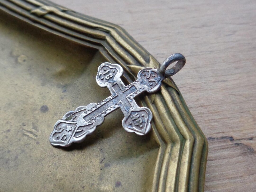 Vintage Silver Cross Imperial Russia 19th Century Russian Antique ...