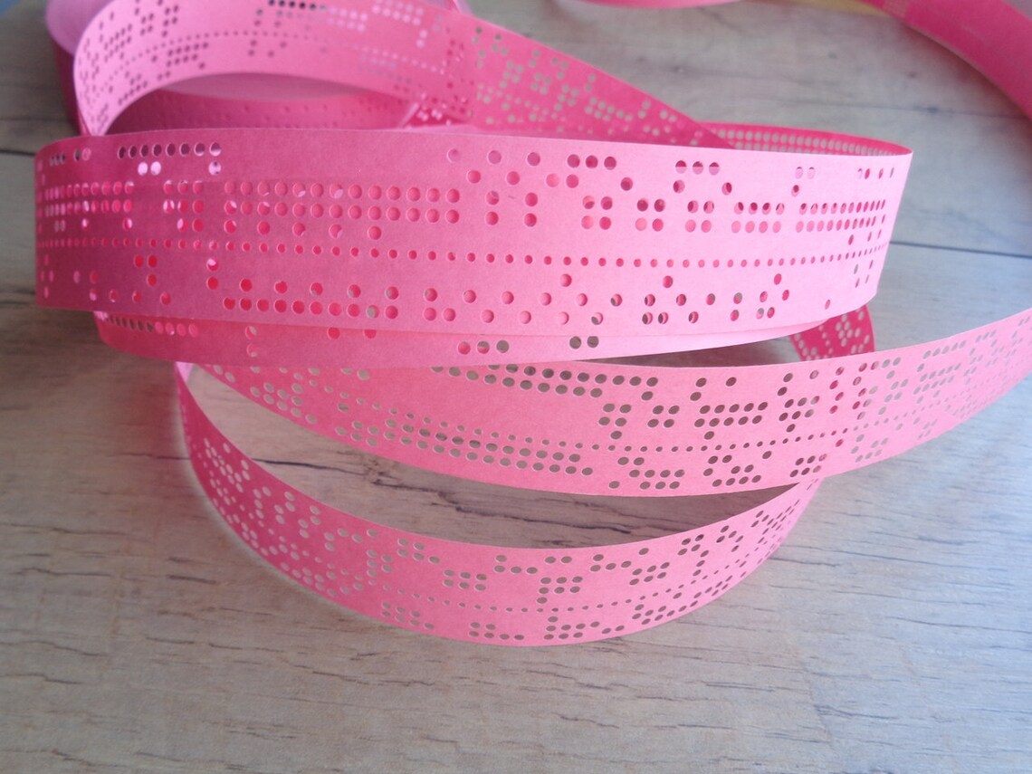 Vintage Mainframe Perforated Computer Punched Paper Tapeold - Etsy