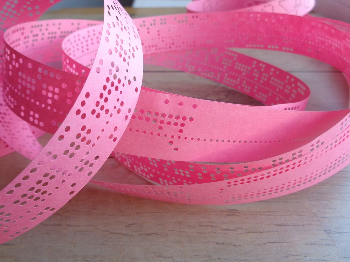Vintage Mainframe Perforated Computer Punched Paper Tapeold - Etsy