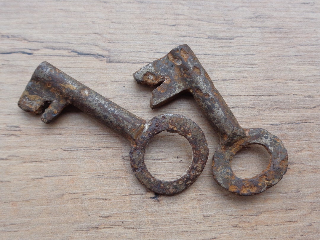 A Pair of Antique Iron Keys 18-19th Century Original Patina Rare ...