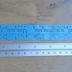 Vintage Mainframe Perforated Computer Punched Paper Tapeold Program ...