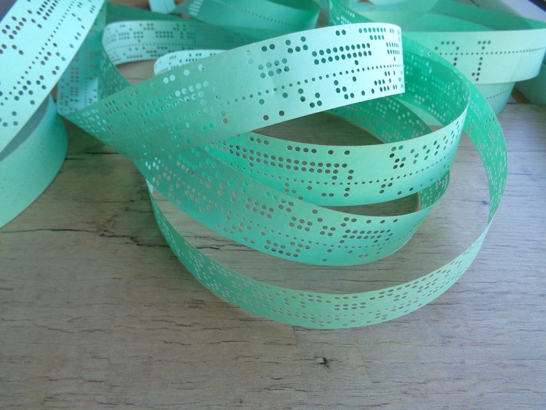 Vintage Mainframe Perforated Computer Punched Paper Tapeold - Etsy
