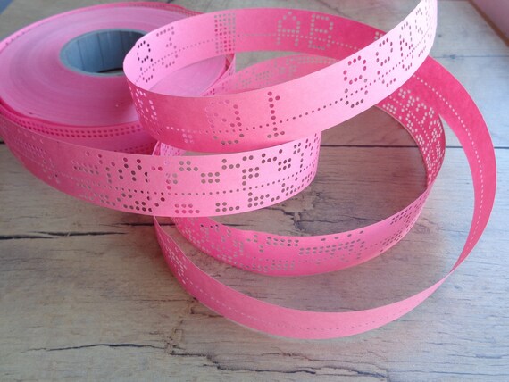 Vintage Mainframe Perforated Computer Punched Paper Tapeold - Etsy