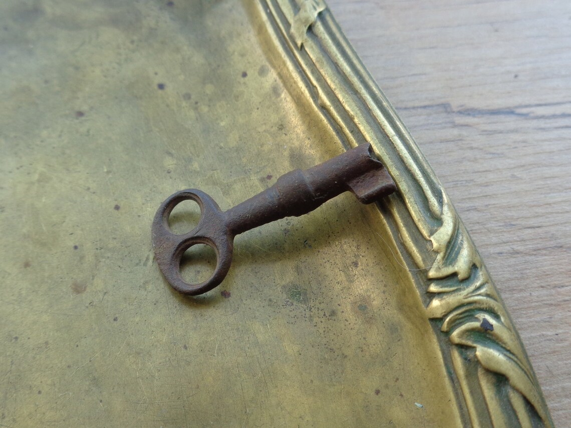 Antique Vintage Bronze Small Key 19th Century Original Patina - Etsy