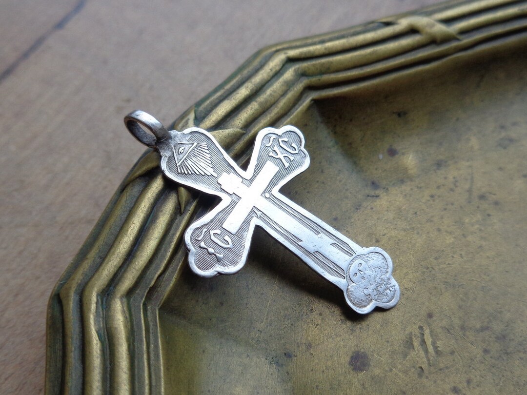 Vintage Silver Cross Imperial Russia 19th Century Russian Antique ...