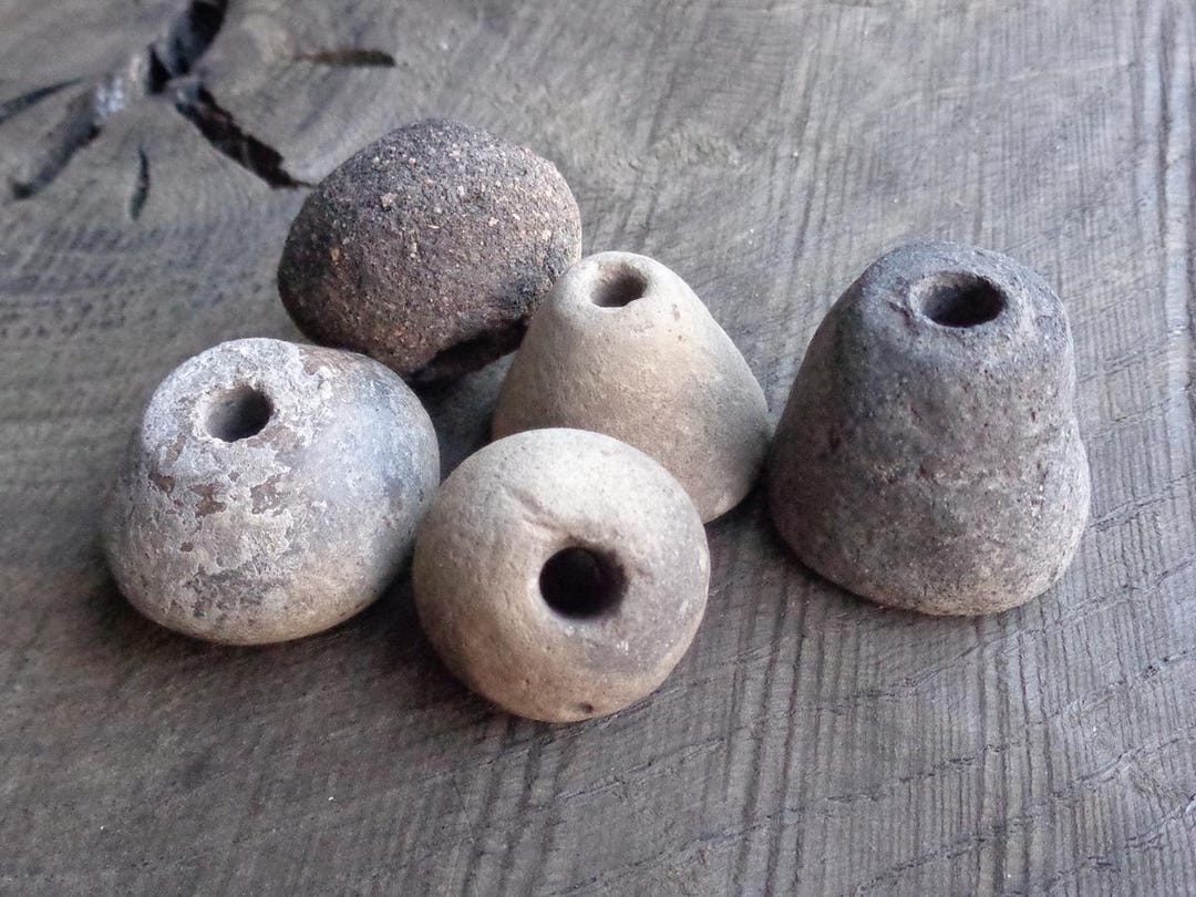Set of 5 Ancient Clay/pottery Spindle Whorls Kievan Rus 900-1100 A.D ...