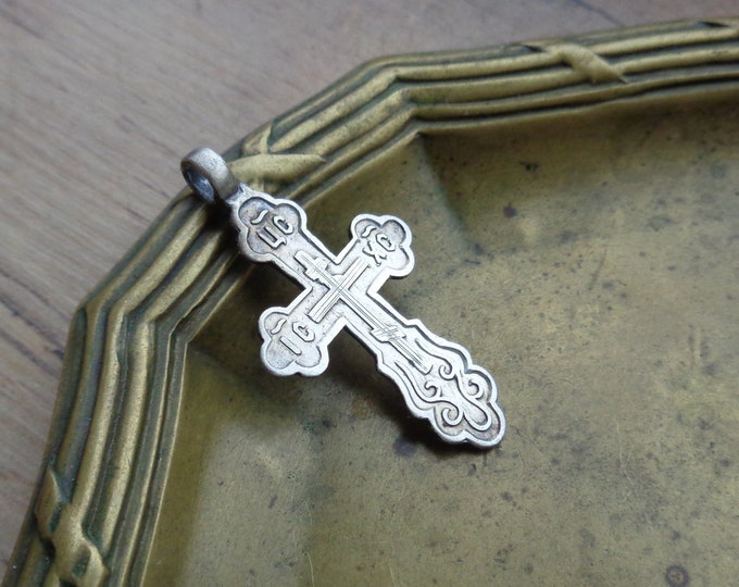 Vintage Silver Cross Imperial Russia 19th Century Russian Antique ...