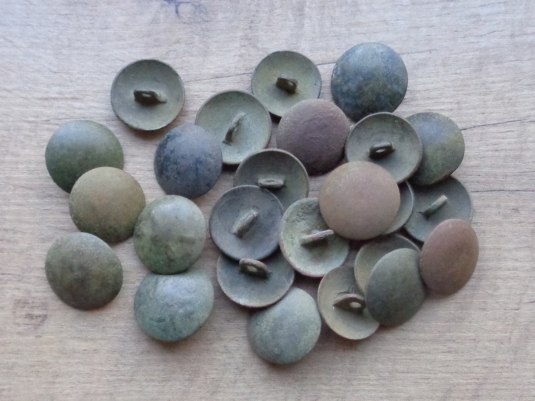 SET of 25 Vintage/antique Brass Bronze Copper Buttons 19-20th Century ...