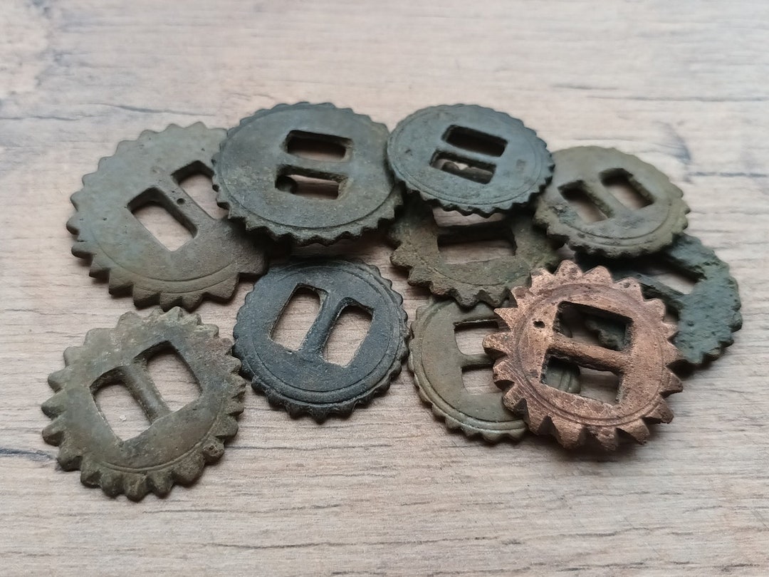 SET of 10 Ancient Brass Buttons 18th Century Archaeological Finds ...