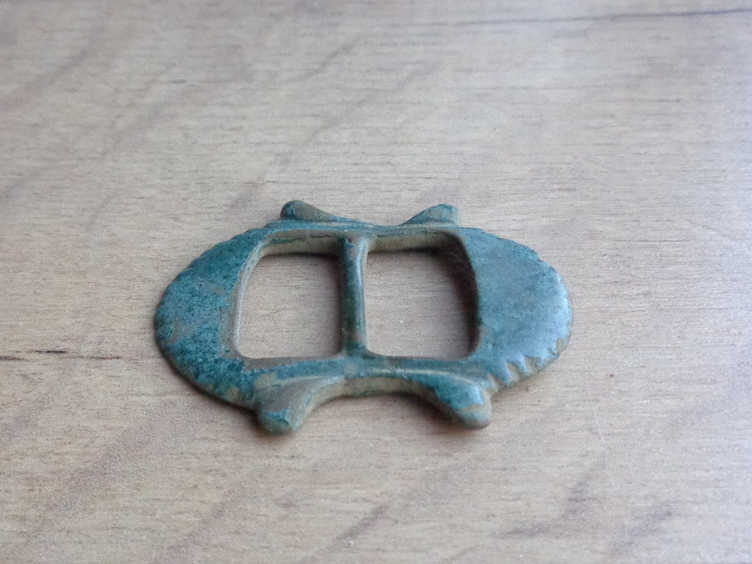 Ancient Bronze Belt Buckle 17-18th Century Primitive Findings Antique ...