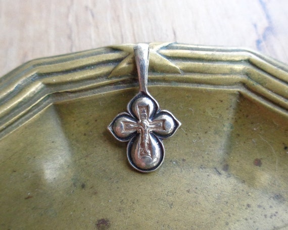 Beautiful Vintage miniature cross King of Glory Words… - Gem
