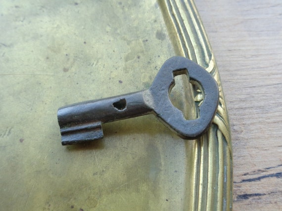 Antique bronze key 18-19th century Original brown patina | Etsy