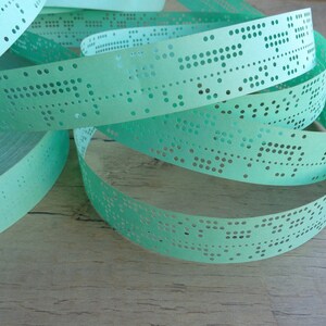 Vintage Mainframe Perforated Computer Punched Paper Tapeold Program ...