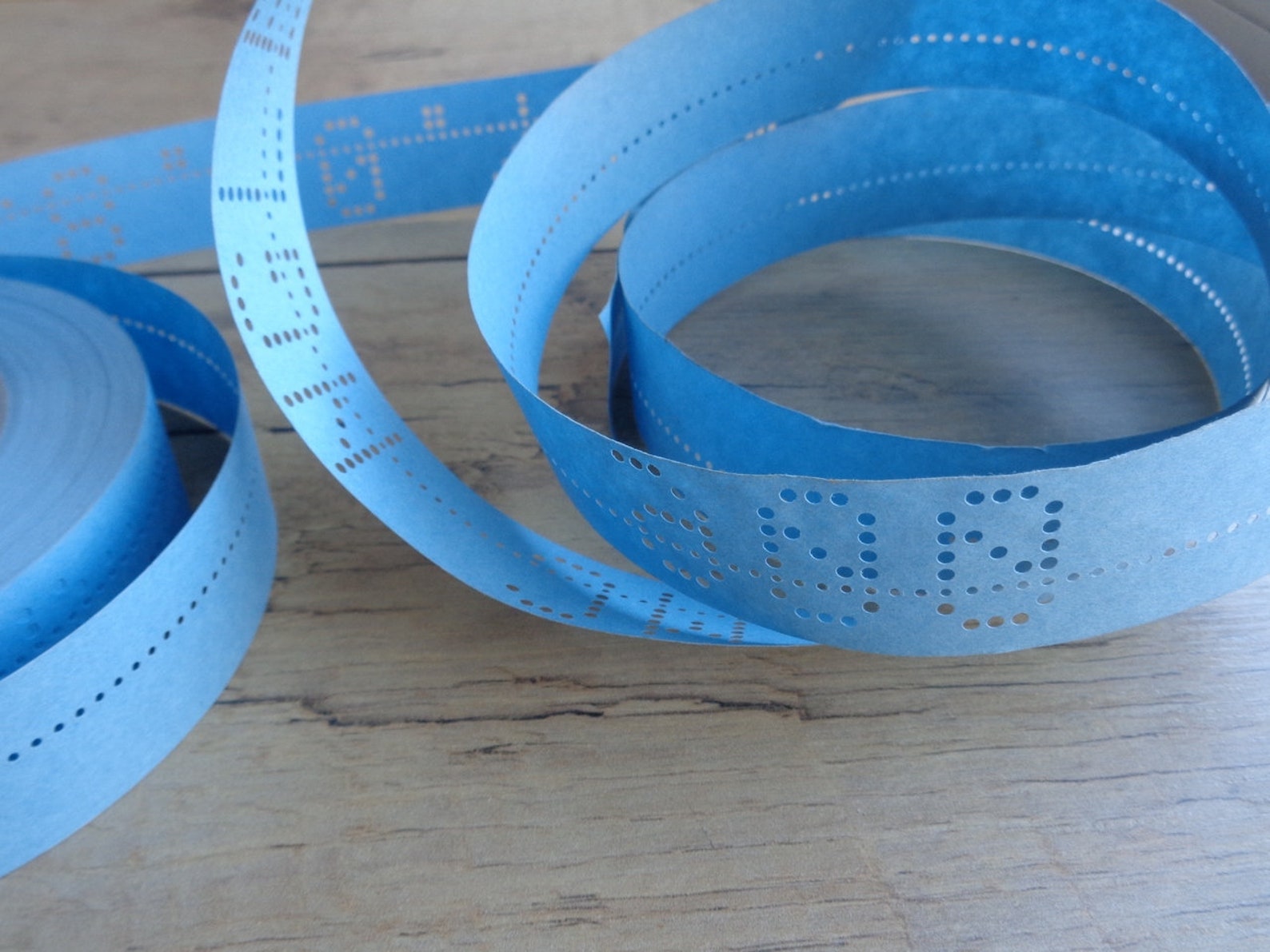 Vintage Mainframe Perforated Computer Punched Paper Tapeold | Etsy