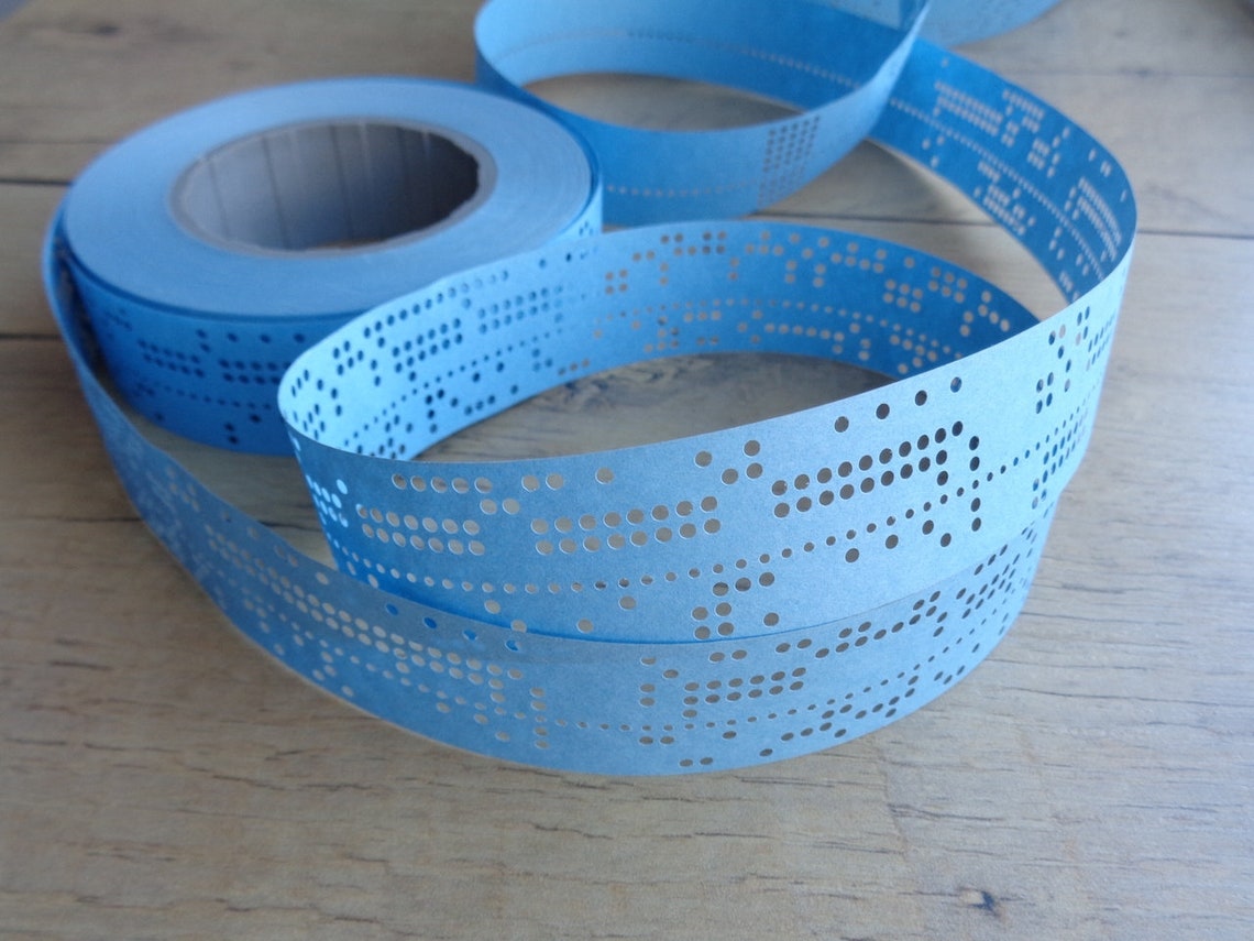 Vintage Mainframe Perforated Computer Punched Paper Tapeold | Etsy