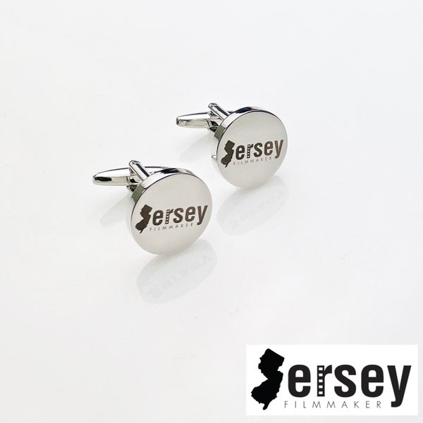 Custom Cufflinks Engraved Logo - Etsy