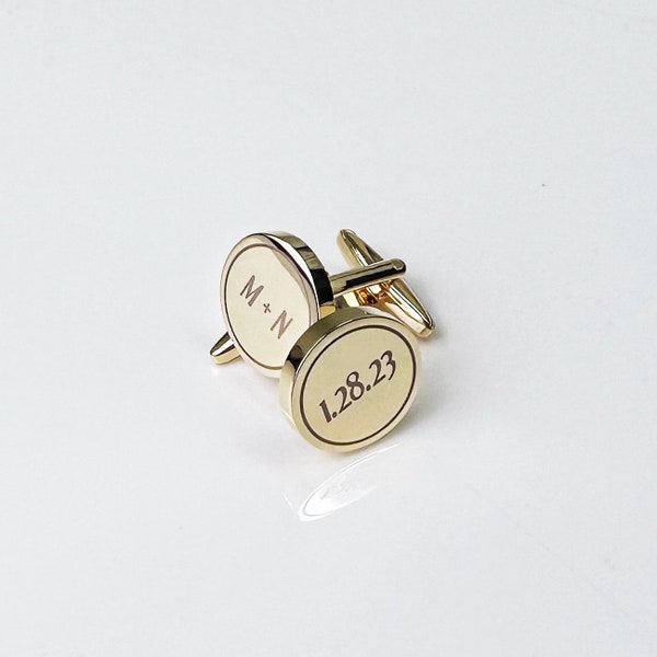 Engraved Cufflinks - Etsy