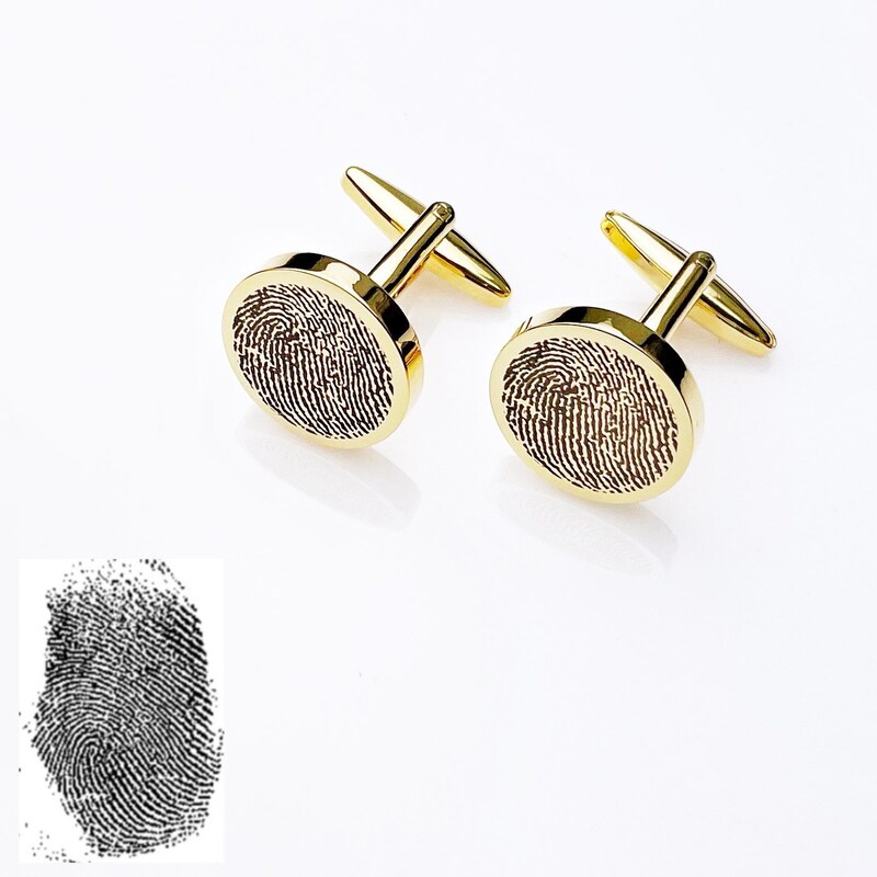Fingerprint Cufflink - Etsy