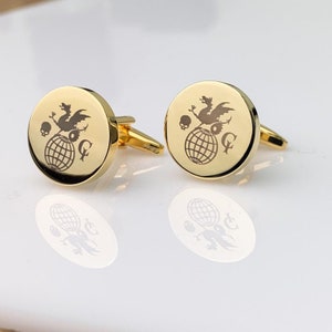 Logo Cuff Links, Personalized Cufflinks, Business Logo, Custom Engraved ...